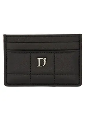Dsquared2 Card Holder With Logo - Black
