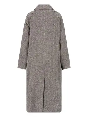 DURAN LANTINK Wool-blend Belted Coat - Black