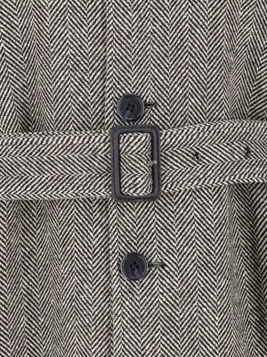 DURAN LANTINK Wool-blend Belted Coat - Black