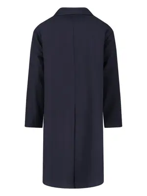 DURAN LANTINK Wool-blend Belted Coat - Blue