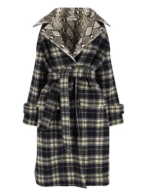 DURAN LANTINK Wool-blend Belted Coat