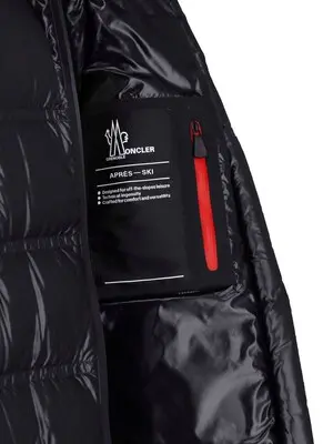 Moncler Rochelairs Long Down Jacket - Black
