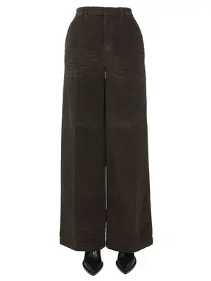 Dsquared2 Wide Leg Trousers - Dark Brown