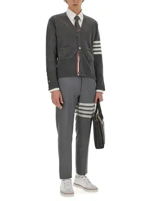 Thom Browne V-neck Cardigan - Grey