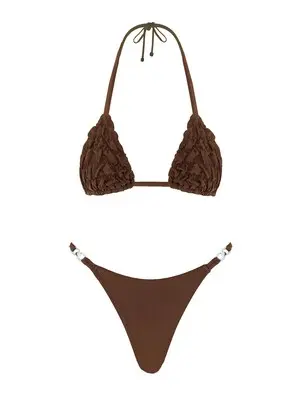 SELIA RICHWOOD Lia Bikini Swimsuit - Brown