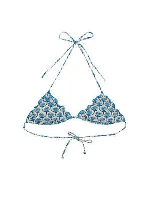 MC2 SAINT BARTH Sagittarius Bikini Top - Azure