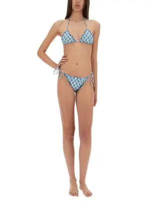 MC2 SAINT BARTH Sagittarius Bikini Top - Azure