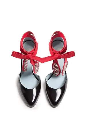 Valentino Garavani Décolleté "foliefoliage - Black