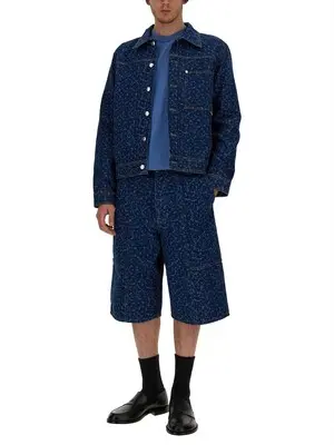 Maison Kitsuné Fox Head" Jersey - Azure
