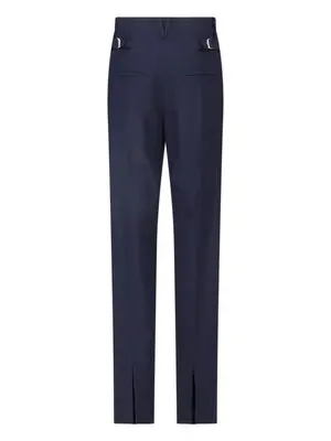 Burberry Tailored Virgin Wool Trousers - Blue