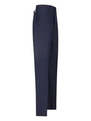 Burberry Tailored Virgin Wool Trousers - Blue
