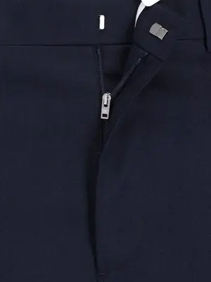 Burberry Tailored Virgin Wool Trousers - Blue