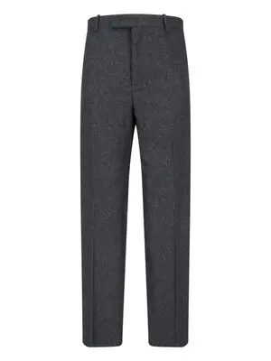 Burberry Tailored Wool Trousers - Gray