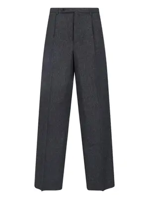 Burberry Tailored Wool Trousers - Gray