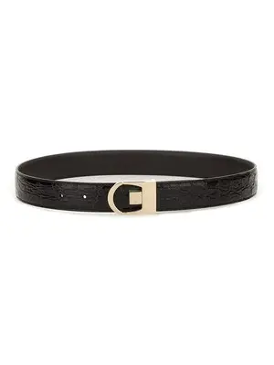 Saint Laurent Reversible Belt - Black