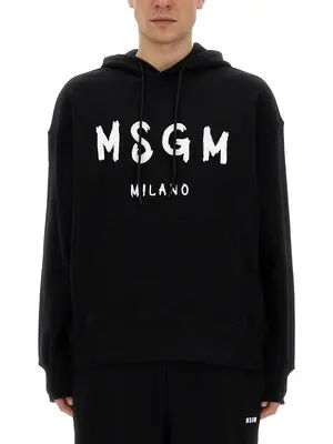 MSGM Brushed Logo Sweatshirt