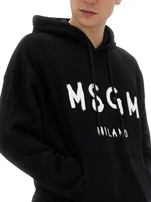 MSGM Brushed Logo Sweatshirt