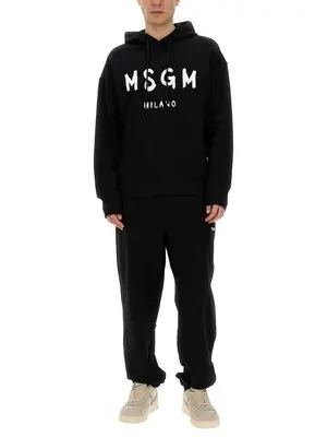 MSGM Brushed Logo Sweatshirt