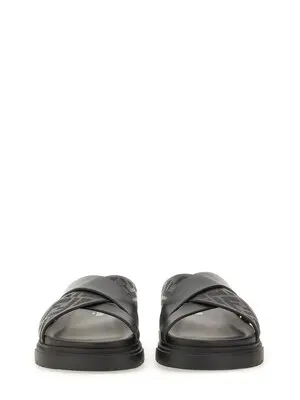 Fendi Criss-cross Slide Sandal