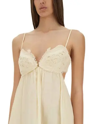 Zimmermann Embroidered Dress - Ivory