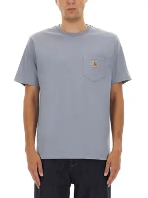 Carhartt Work In Progress T-shirt With Pocket - Grey