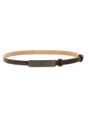 Max Mara Skinny Belt - Dark Brown