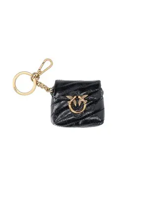 Pinko Love Birds Keyring - Black