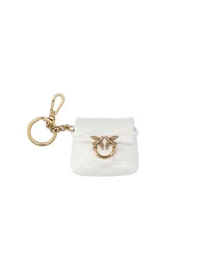 Pinko Love Birds Keyring - White