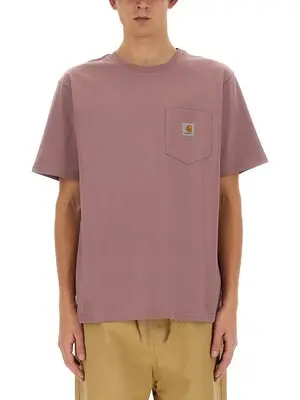 Carhartt Work In Progress T-shirt With Pocket - Pink