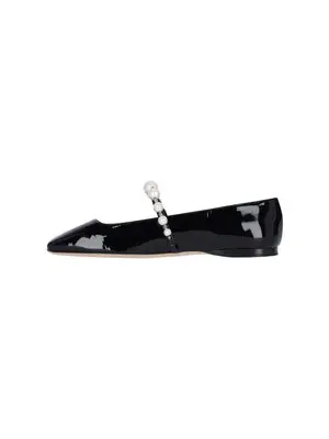 JIMMY CHOO Ade Ballet Flats - Black