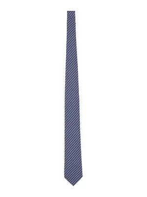 FERRAGAMO Silk Neck Tie - Blue