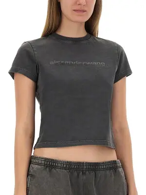Alexander Wang Logo T-shirt - Grey