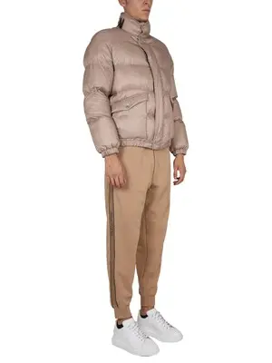 Alexander McQueen Printed Down Jacket - Beige