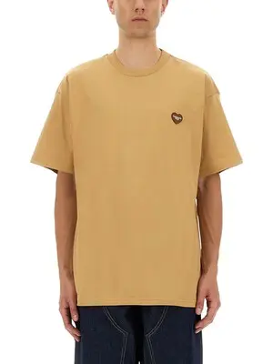 Carhartt Work In Progress Heart Ii Hartt" T-shirt - Beige