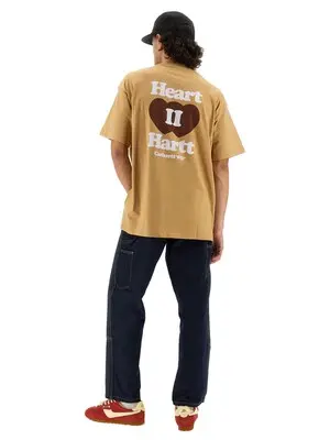 Carhartt Work In Progress Heart Ii Hartt" T-shirt - Beige