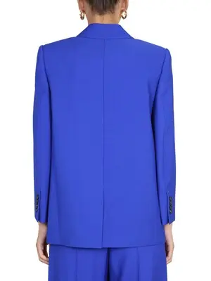 Alexander McQueen Structured Double-breasted Jacket - Blue