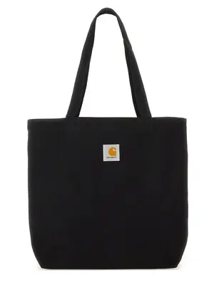 Carhartt Work In Progress Graphic Canvas Tote Bag - Black