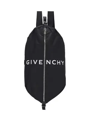 Givenchy G-zip Logo Backpack - Black