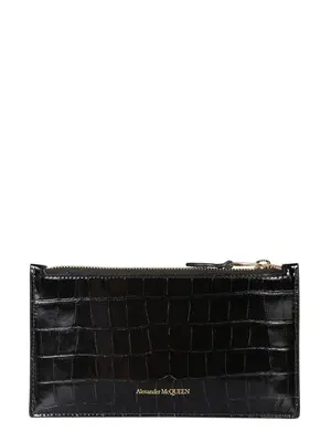 Alexander McQueen Flat Wallet With Zipper