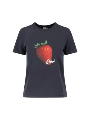 Valentino Garavani Jil Sander Short Sleeve Printed Top - Black