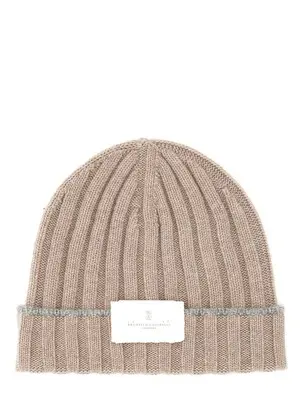 Brunello Cucinelli Cashmere Beanie - Beige