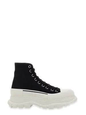 Alexander McQueen Tread Slick Lace Up Boots