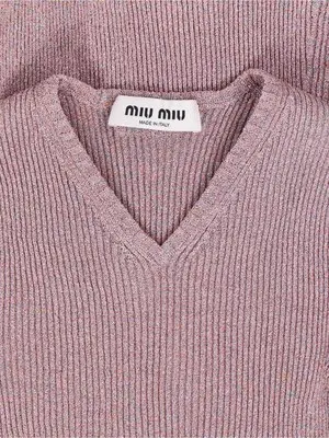 Rick Owens Ribbed Long Sleeve Sweater - Pink