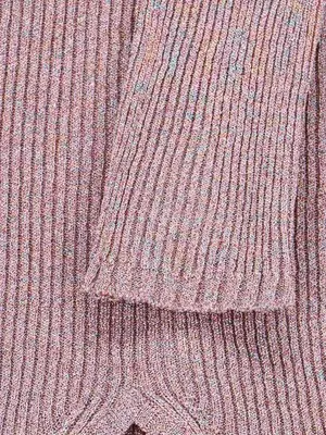 Rick Owens Ribbed Long Sleeve Sweater - Pink