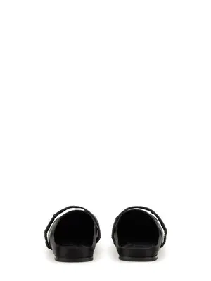 Marni Ballerina Sabot With Bow Detailing - Black