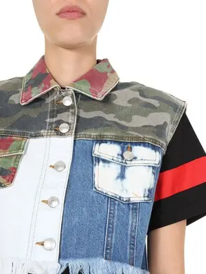 Gcds Denim Vest - Multicolour