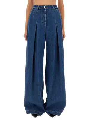 Dolce & Gabbana Wide Leg 5 Pocket Pants