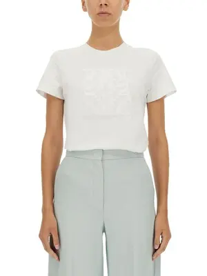 Max Mara T-shirt With Logo Patch