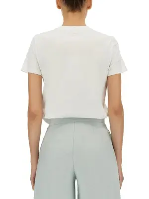 Max Mara T-shirt With Logo Patch