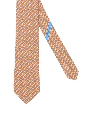 FERRAGAMO Silk Neck Tie - Orange